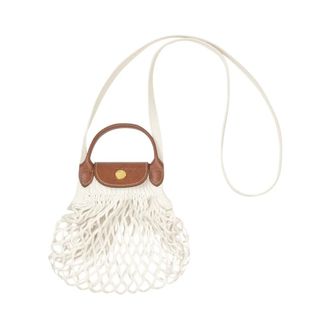 Longchamp Femme, Sacs, Beige, Taille: ONE Size Le Pliage Filet Sac avec poign&eacute;e sup&eacute;rieure LTela