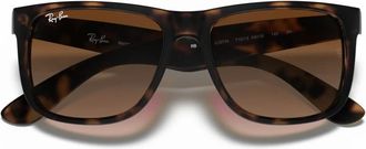Ray-Ban unisex, Accessoires, Brun, Taille: 55 MM Rb4165 Justin Lunettes de soleil