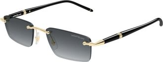 Montblanc Montblanc, Homme, Accessoires, Jaune, Taille: 54 MM Mb0484S Lunettes de soleil