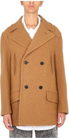 Marni Femme, Manteaux, Beige, Taille: 34 FR Manteau crois&eacute;
