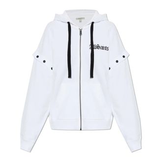 AllSaints Femme, Sweatshirts et sweats &agrave; capuche, Blanc, Taille: 38 FR Gig Amphia SweaT-shirt