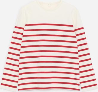 Arket Langarmshirt -Wei&szlig;