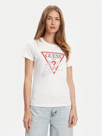 Guess T-Shirt W5YI40 I3Z14 Wei&szlig; Regular Fit