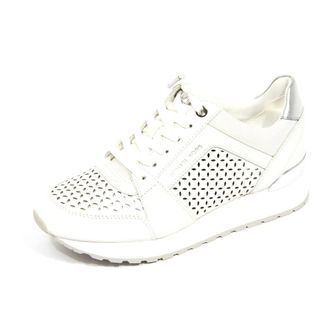 Michael Kors Femme, Chaussures, Blanc, Taille: 36 1/2 EU Billie Trainer Leather