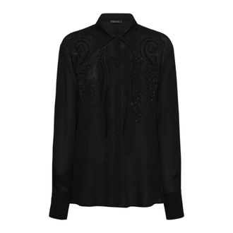 Elena Miro Femme, Blouses et Chemises, Noir, Taille: 46 FR Shirt