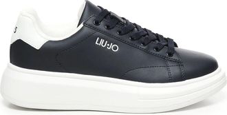 Liu Jo Homme, Chaussures, Bleu, Taille: 45 EU Baskets en Cuir Bleu avec Semelle &Eacute;paisse