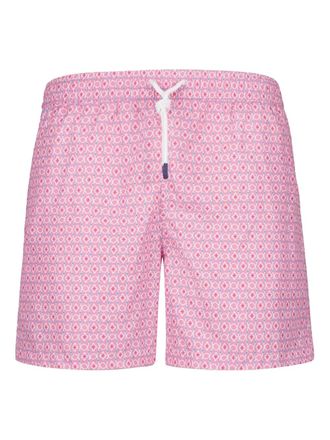 Fedeli short de bain à taille élastiquée - Rose