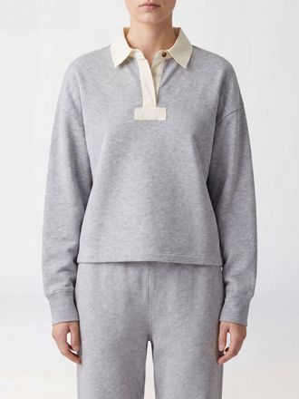 Rag & Bone Lang&auml;rmeliges Poloshirt aus Baumwollmischung mit &uuml;berschnittenen Schultern
