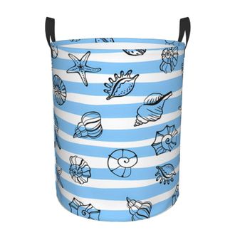 Generic Muscheln Seesterne W&auml;schek&ouml;rbe Rund Korb W&auml;sche Wasserdichter W&auml;schetonne F&uuml;r Decken Waschk&uuml;che Spielzeug