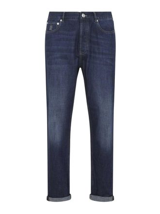 Brunello Cucinelli Jean Droit - Bleu