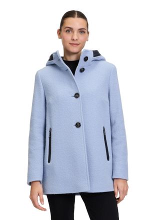 Gil Bret Damen Wolljacke mit Kapuze 44, Celestial Blue