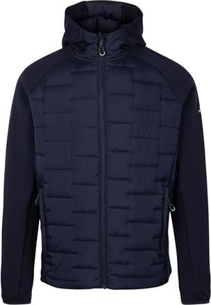 Trespass Haut actif &agrave; capuche pour homme avec fermeture &eacute;clair int&eacute;grale S&eacute;chage rapide Heber, bleu marine, M