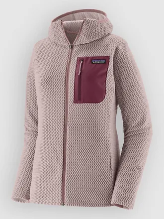 Patagonia R1 Air Full Sweat &agrave; capuche Zipp&eacute; rose