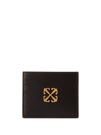 Off-white porte-cartes Jitney en cuir - Noir