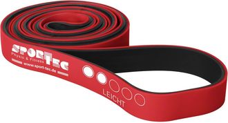 Sport-Tec Powerband aus Latex, 104x2,2 cm, leicht, rot