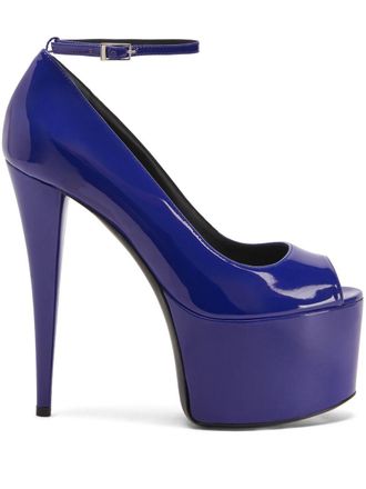 Giuseppe Zanotti escarpins GZ Aida 150 mm à plateforme - Bleu
