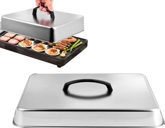 Generico Schmelzglocken | rechteckige Lebensmittelabdeckung f&uuml;r Grills, Mehrzweckdeckel f&uuml;r Grills im Innen- und Au&szlig;enbereich