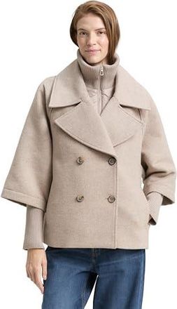 Tom Tailor 1043723 Jacket, 38330-Soft Taupe Melange, S Femmes
