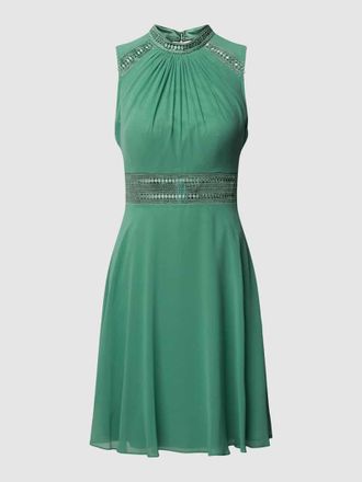 Vera Mont Knielanges Cocktailkleid mit H&auml;kelspitze