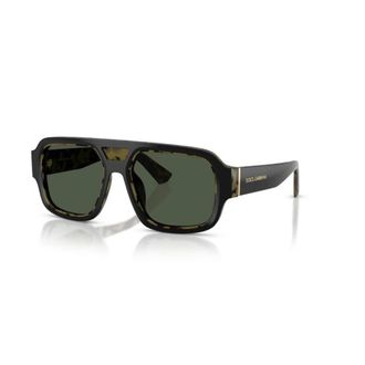 Dolce & Gabbana Eckige Sonnenbrille - - Accessories - Herren - Schwarzk - 55 MM