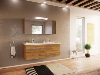 Magnolia Home Badm&ouml;belset Persepolis XL 2-teilig Spiegelschrank