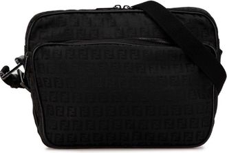 Fendi sac &agrave; bandouli&egrave;re &agrave; motif Zucchino (2000-2010) - Noir