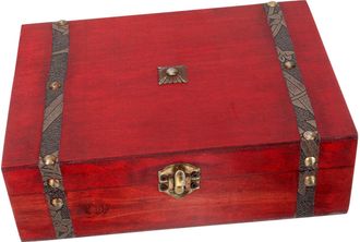 Aboofan Holz Schmuckbox Vintage Aufbewahrungsbox F&uuml;r Halskette Anh&auml;nger Ohrring Brosche Mit Stabiler Basis Und Glatter Oberfl&auml;che F&uuml;r Schreibtisch Und Reisen