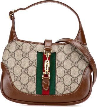 Gucci mini sac à bandoulière Jackie 1961 à motif GG Supreme (2016-2025) - Marron
