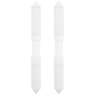 Aboofan 2 St&uuml;ck Teiliges Toilettenpapierhalter Kunststoffrollen mit Verstellbarer Feder Langlebiger Toilettenpapierrollenhalter Ersatzspindel f&uuml;r Bad und Wc E