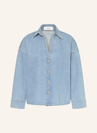 Comma Comma Jeansbluse blau