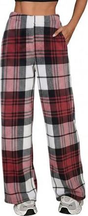 Generic Pantalon a Pince Large Femme Cigarette Elastique Laine Patte Compression Huil&eacute; Larges Blancs Japonais Matelass&eacute; Ballon Devant Crepe Chi Balloon Bande 