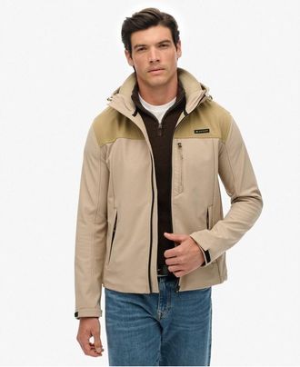 Superdry Veste de randonn&eacute;e &agrave; capuche en softshell