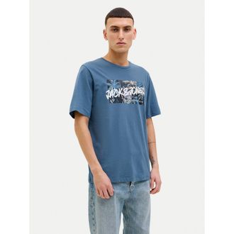 Jack & Jones Jack & Jones T-Shirt Hawaii 12269324 Blau Standard Fit