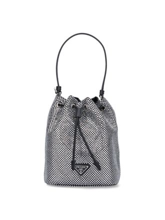 Prada Duet Rhinestone Bucket Bag