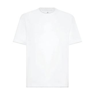 Brunello Cucinelli Double Layer T-Shirt - - Tops - Herren - Wei&szlig; - M