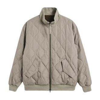 TAION Reversible Hi-Neck Daunenjacke - - Jackets - Herren - Braun - S