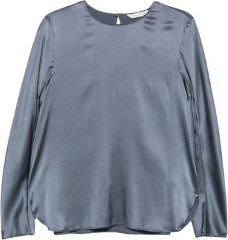 Max Mara Femme, Blouses et Chemises, Bleu, Taille: 42 FR Mmlsmalto
