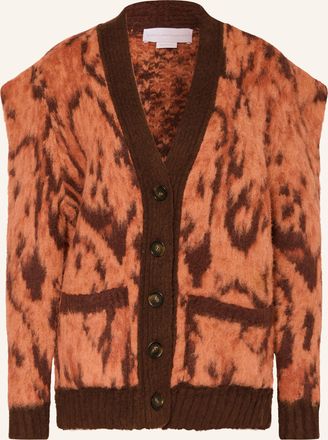 Stella McCartney Strickjacke Mit Alpaka orange