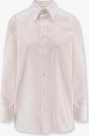 Saint Laurent Certified cotton shirt with Cassandre embroidery - SAINT LAURENT - gender_Woman