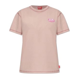 Diesel Femme, Tops, Rose, Taille: 44 FR T-Shirt T-Normy-S7