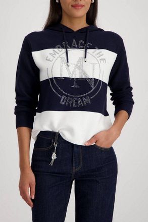 Monari Rundhalspullover 410391 elegante Streifen