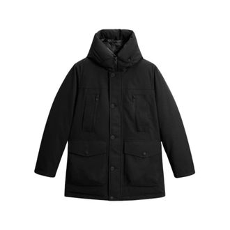 Woolrich Homme, Vestes, Noir, Taille: S Parka Arctic en Twill Poly Noir