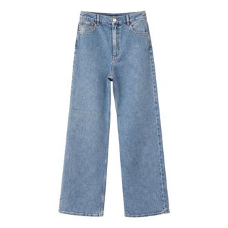 Theory Femme, Jeans, Bleu, Taille: W30 Pantalon ample taille haute