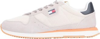 Tommy Jeans Herren TJM Eva Runner Leather Em0em01690 Low Top, BEIGE (Stone), 44.5 EU