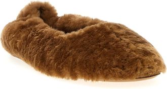 Dries Van Noten Fur Ballet Flat - Camel