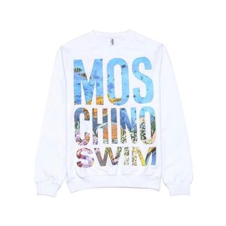 Moschino SweaT-shirt - Femme - Sweatshirts et sweats &agrave; capuche - Blanc - Taille: 42 FR