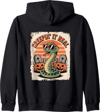 Shinkai Retro-Halloween-Schlange Creepin It Real Kapuzenjacke