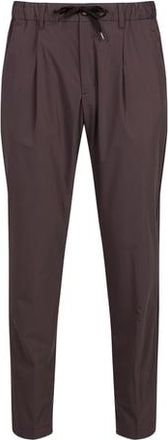 Herno Pantalon droit &agrave; plis press&eacute;s et taille &eacute;lastiqu&eacute;e