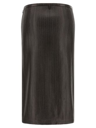 Tom Ford Lamb Leather Skirt - Brown