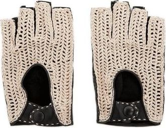 Saison 1865 Mitaine en cuir et crochet